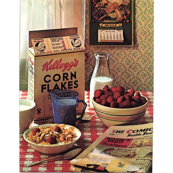 None and/or Unknown | Other | Vintage Photo Of Kelloggs Corn Flakes 97s ...